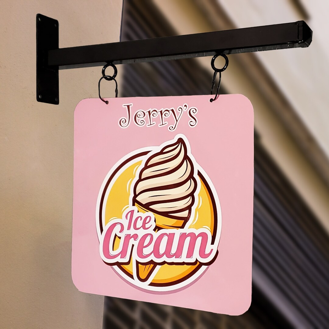 Business Sign - 18" Double Sided Aluminum Sign With 24" Heavy Duty Sign ...