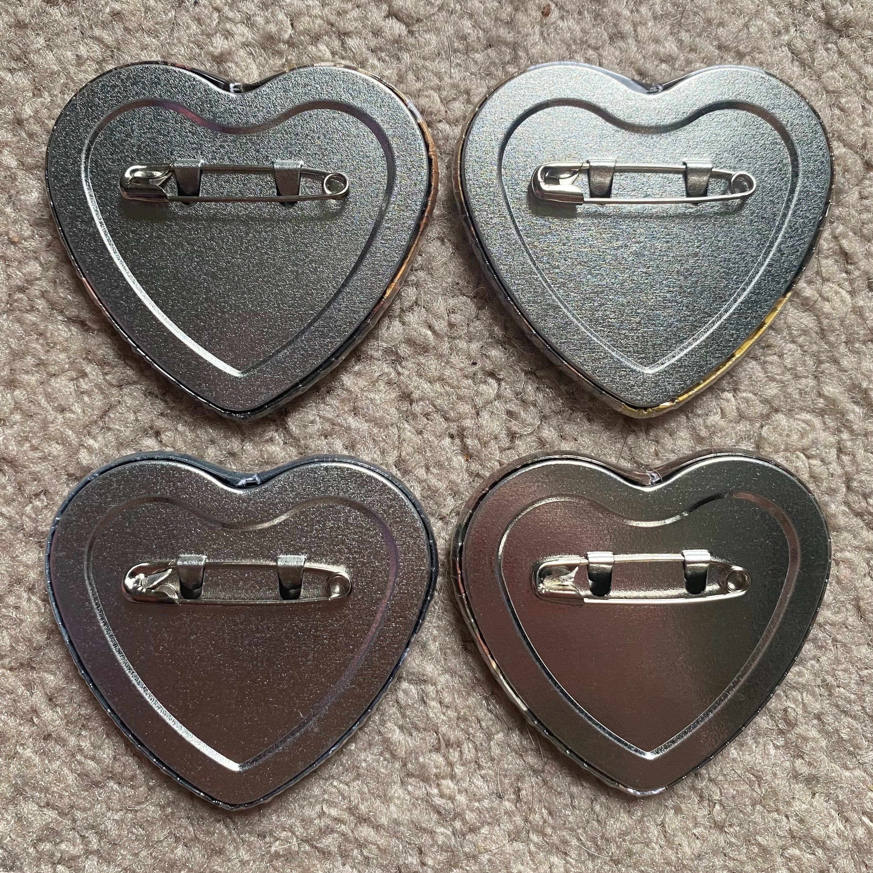 IWTV Season 2 Couples 57x53mm Metalback Heart Shaped Pins - Etsy
