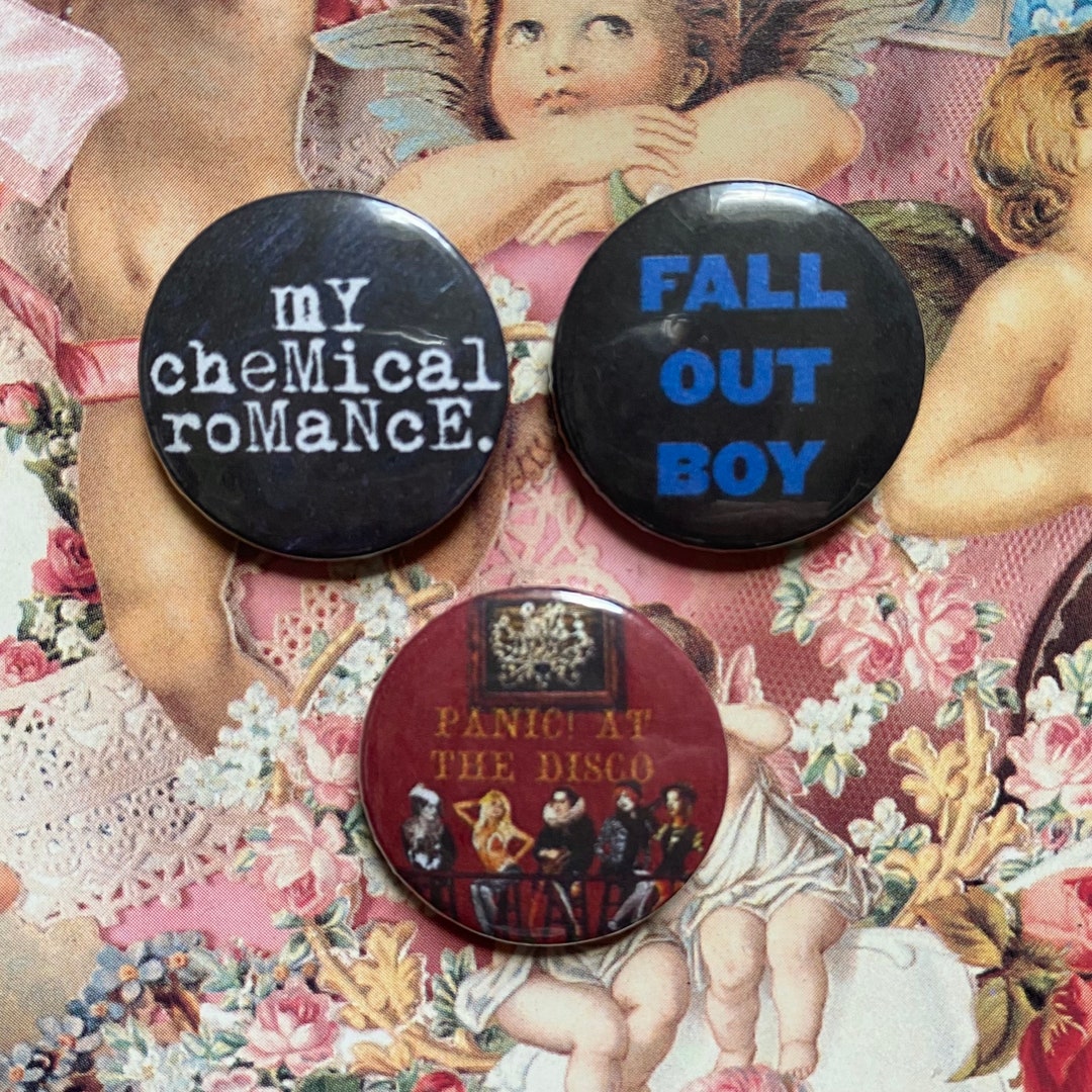 Emo Trinity 25mm Pins - Etsy