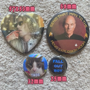 I Heart Vampires 32mm and 58mm Pins - Etsy