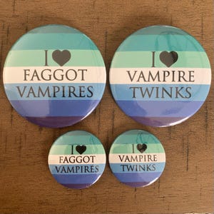 I Heart Vampires 32mm and 58mm Pins - Etsy