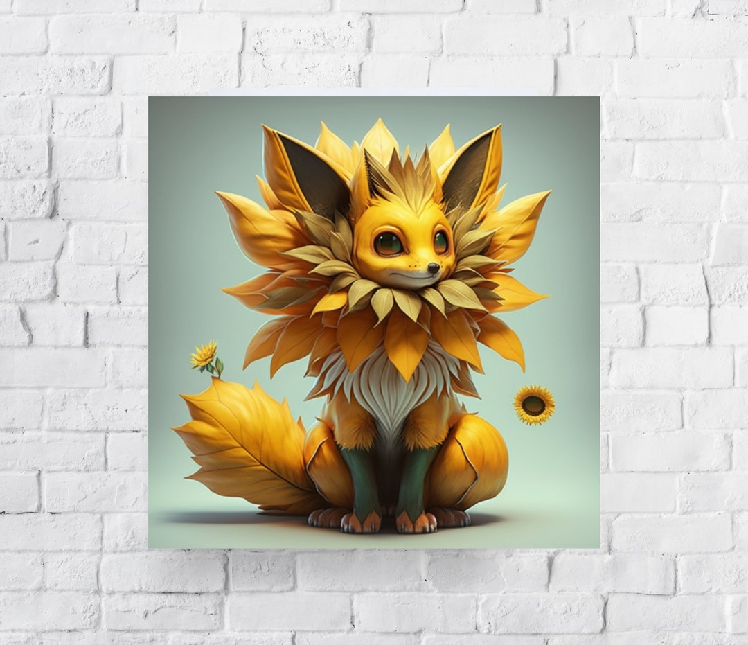 Sunflower Fox - Etsy