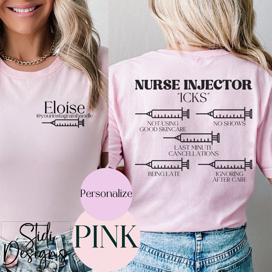 PERSONALIZED BOTOX T-SHIRT, Custom Gift for Nurse Injector, Aesthetic ...