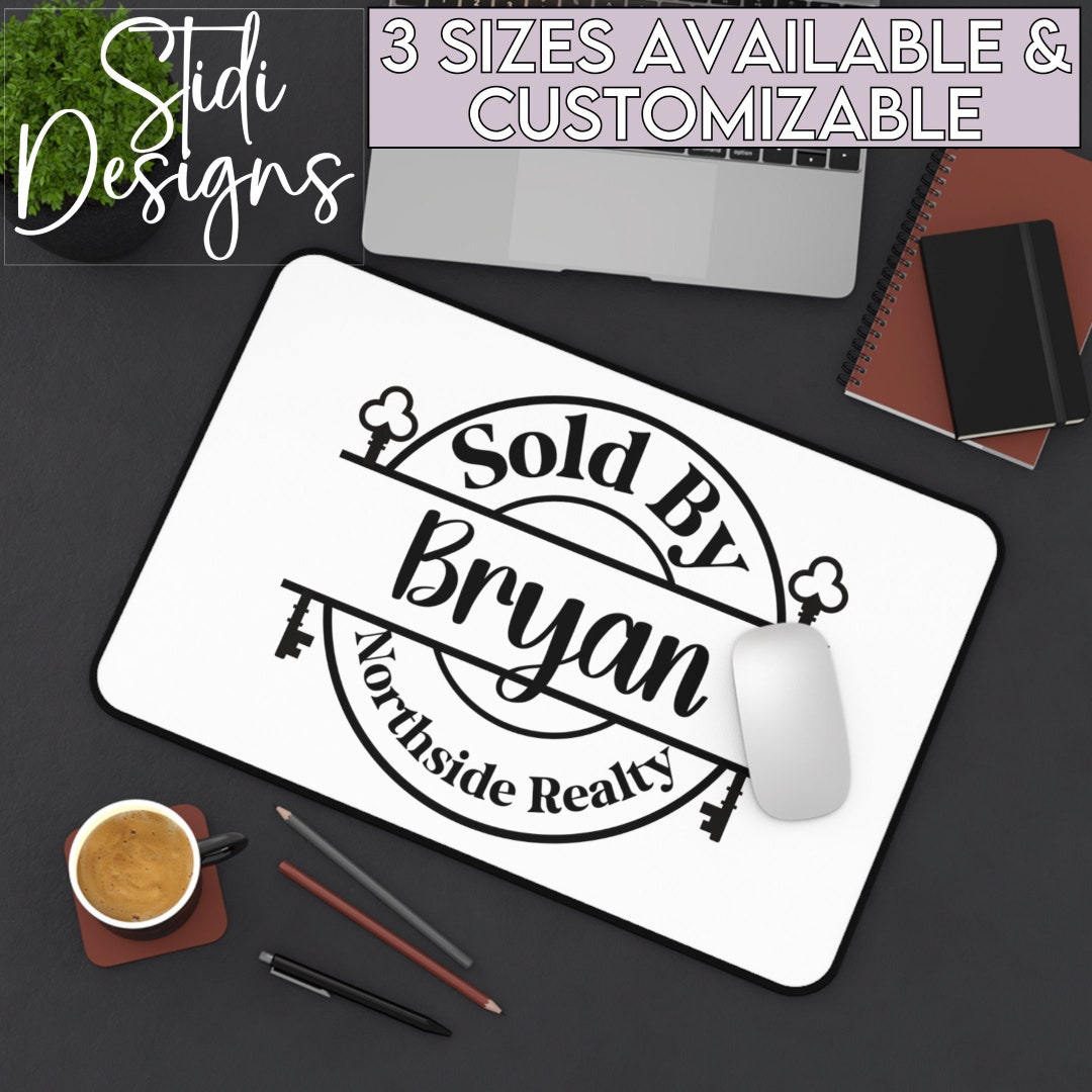 PERSONALIZED REALTOR Desk Mat, Gift to Promote Your Real Estate Career ...