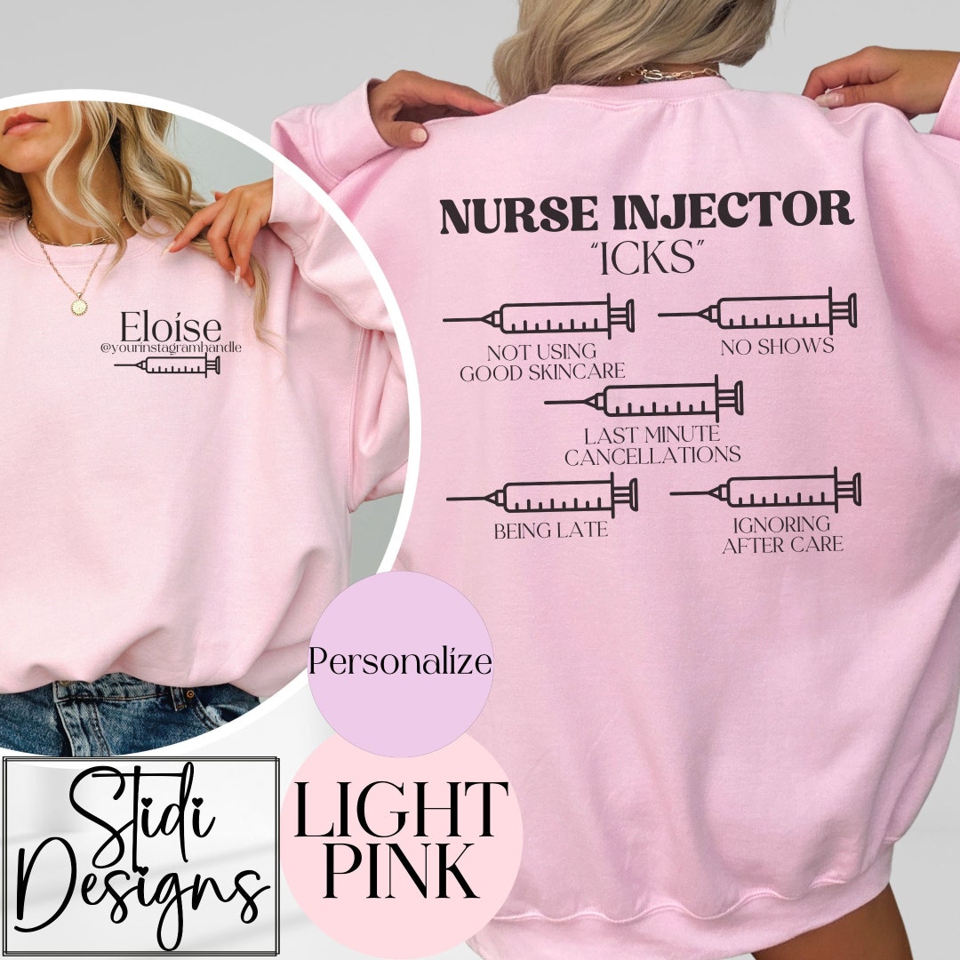 PERSONALIZED BOTOX SWEATSHIRT, Custom Gift for Nurse Injector ...