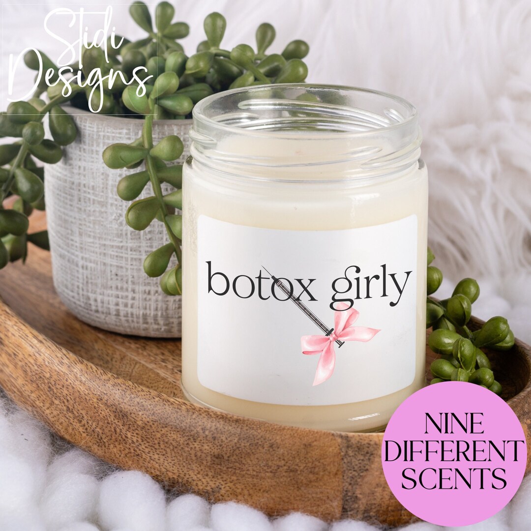 COQUETTE BOTOX FILLER Candle, Gift for Nurse Injector, Birthday ...