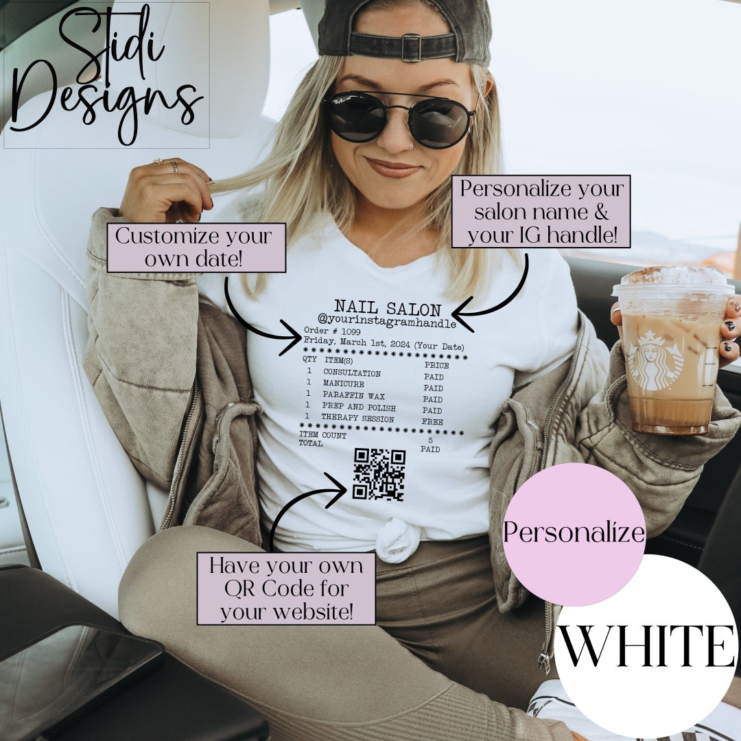 PERSONALIZED NAIL TECH T-shirt, Nail Artist Gift, Cosmetology ...