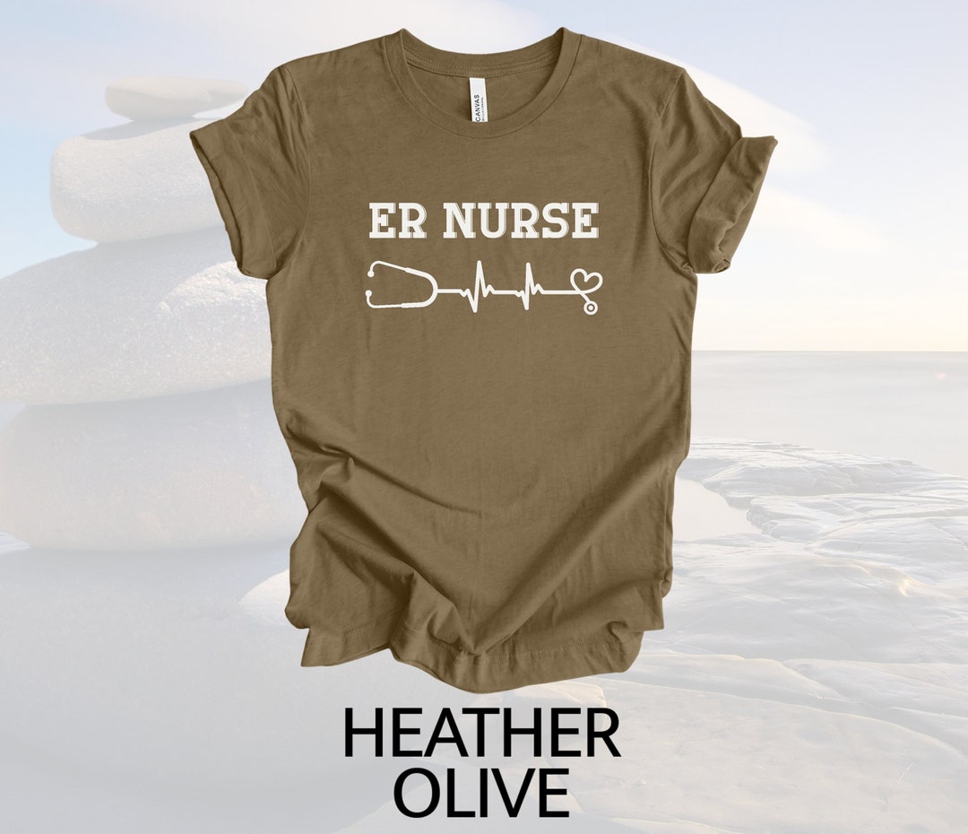 ER Nurse Short Sleeve Tee Emergency Room Nurse T-shirt Nurse - Etsy