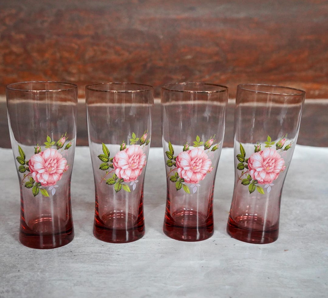 Soviet Union USSR Livanu Stkls Glass Juice, Water Glasses Set of 4 ...