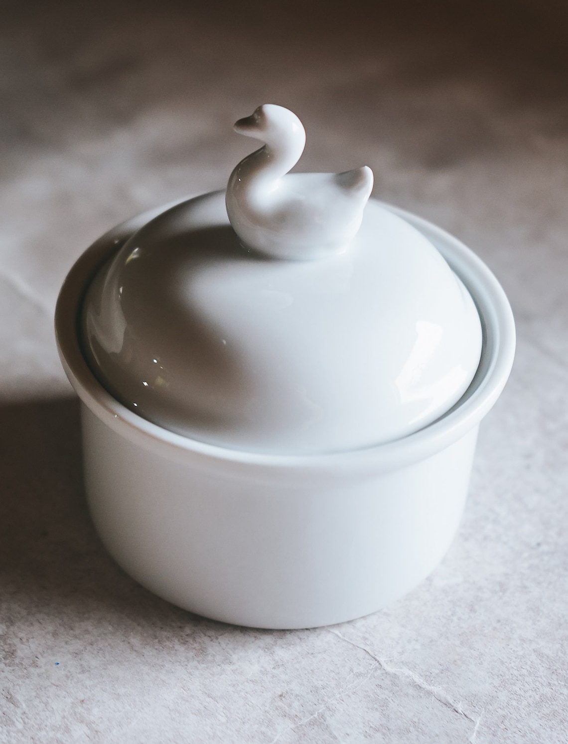 Porcelain M. P. Samie France Limoges Porcelain Swan Box With Lid ...