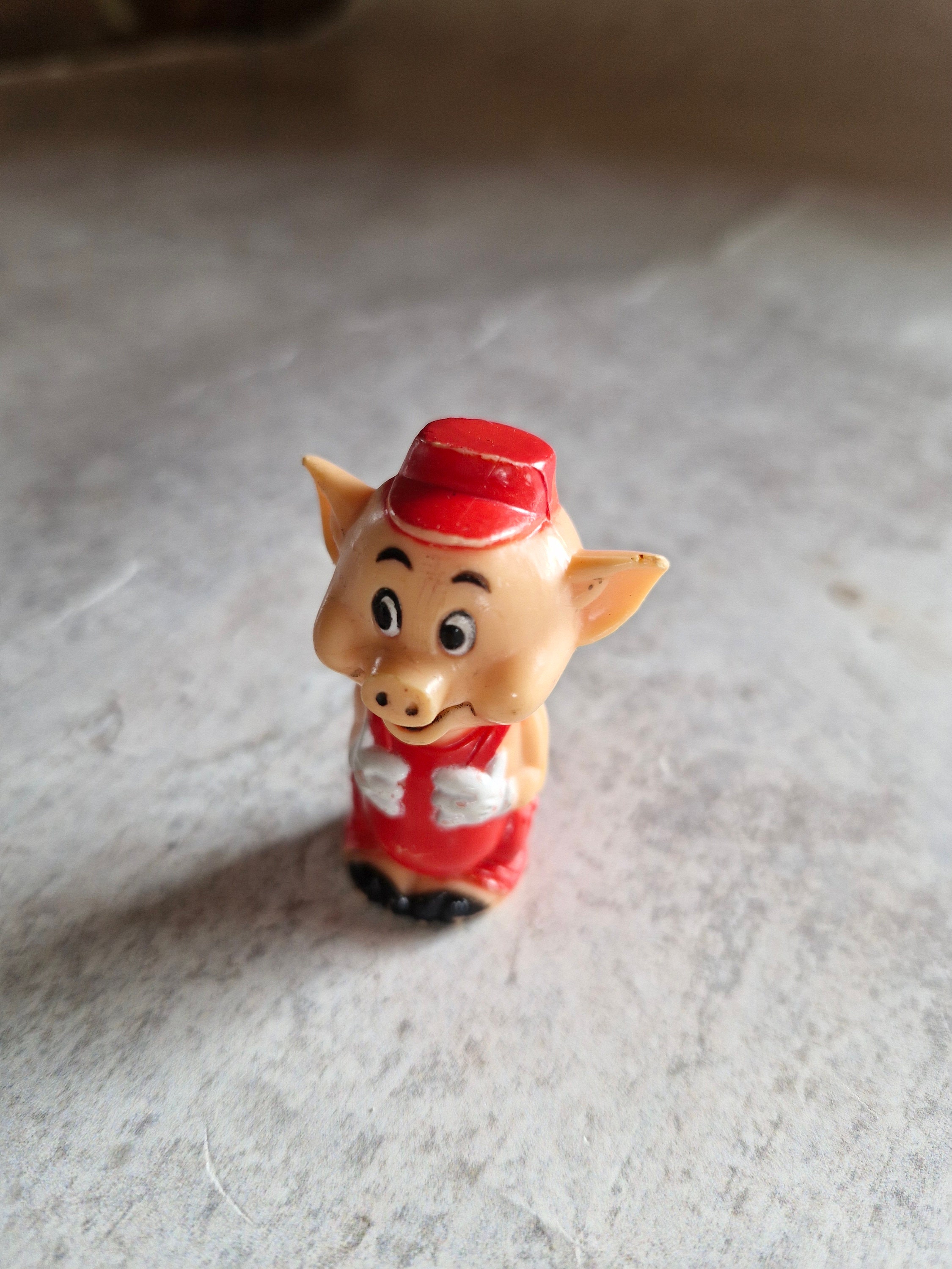 Vintage Walt Disney Tree Little Pigs Pencil Topper 1970 Red Pig ...