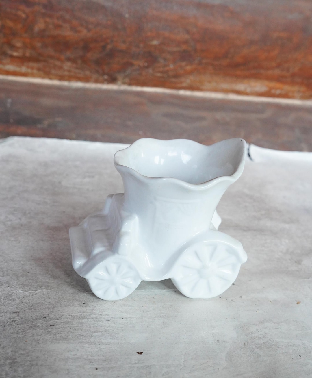 Antique Porcelain Flowerpots, Planter With Car Decor Shabby Cheek Bohoo ...
