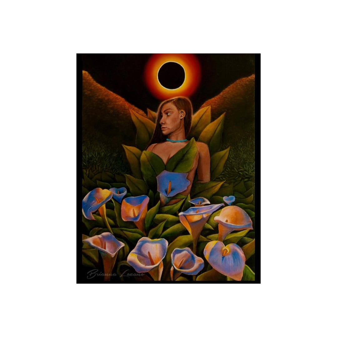 Calla Lily / Eclipse Art Print - Etsy