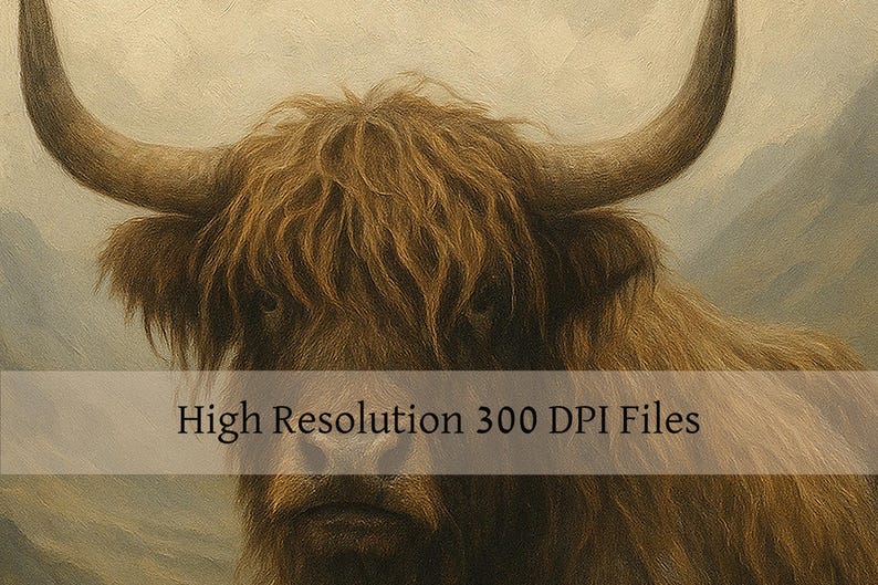 Highland Cow Print, Rustic Farmhouse Decor (digital Download) - Etsy