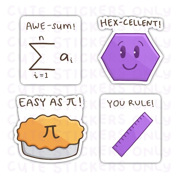 Math Reward Stickers - Etsy