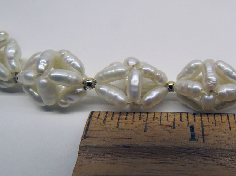 Vintage Seed Pearls Cages/clusters With Gold Beads Opera Length ...