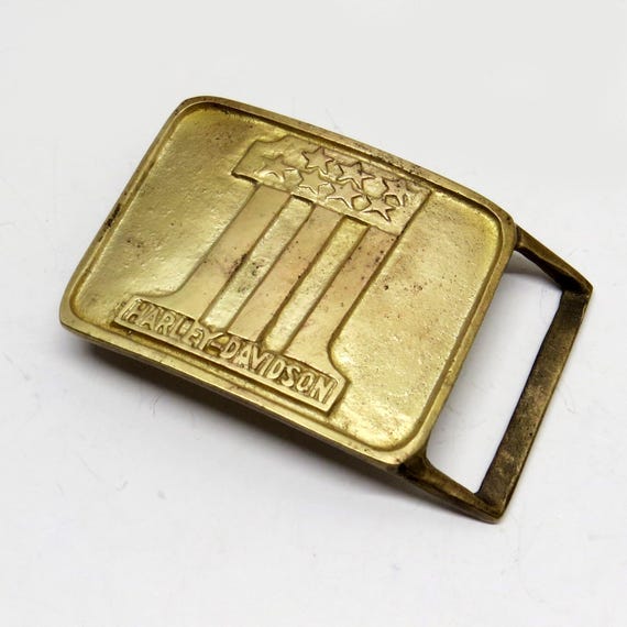 1970’s Harley-Davidson Number One Belt Buckle Solid C… - Gem