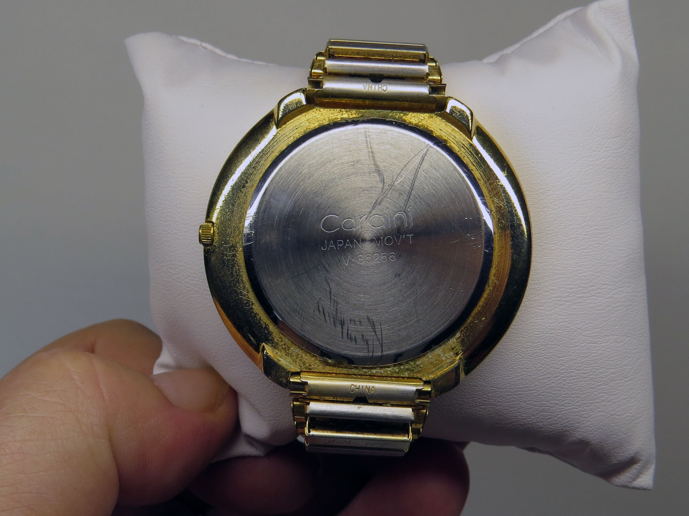 Vintage Cardini Fashion Watch With Moving CZ Crystals and Gold Tone ...