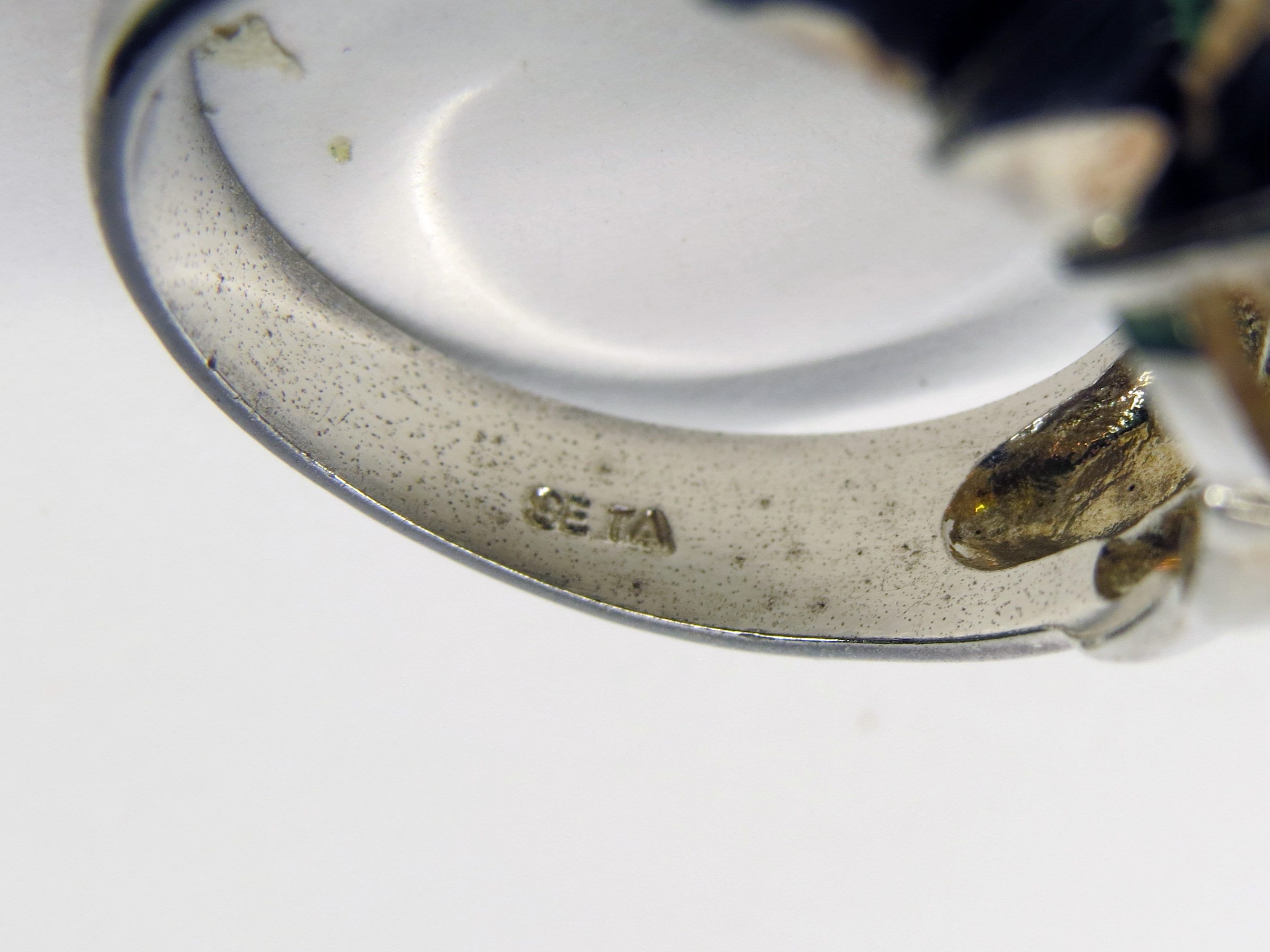 Vintage Art Deco-style SETA 925 Sterling Silver Ring With Pear - Etsy