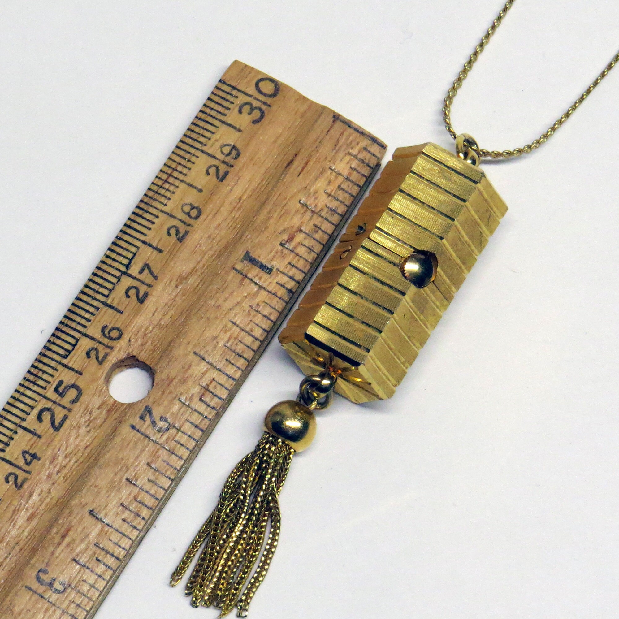 Vintage 1970s Peekaboo ITRACO Incabloc Gold Plated Pendant Watch Swiss ...