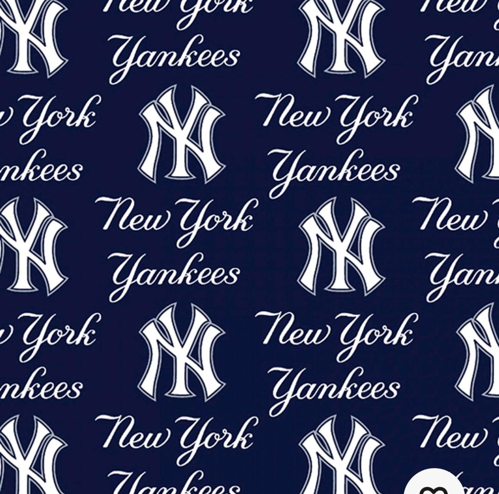 New York Yankees MLB Official, 60" Wide - 1 Yard Price! - Continuous ...