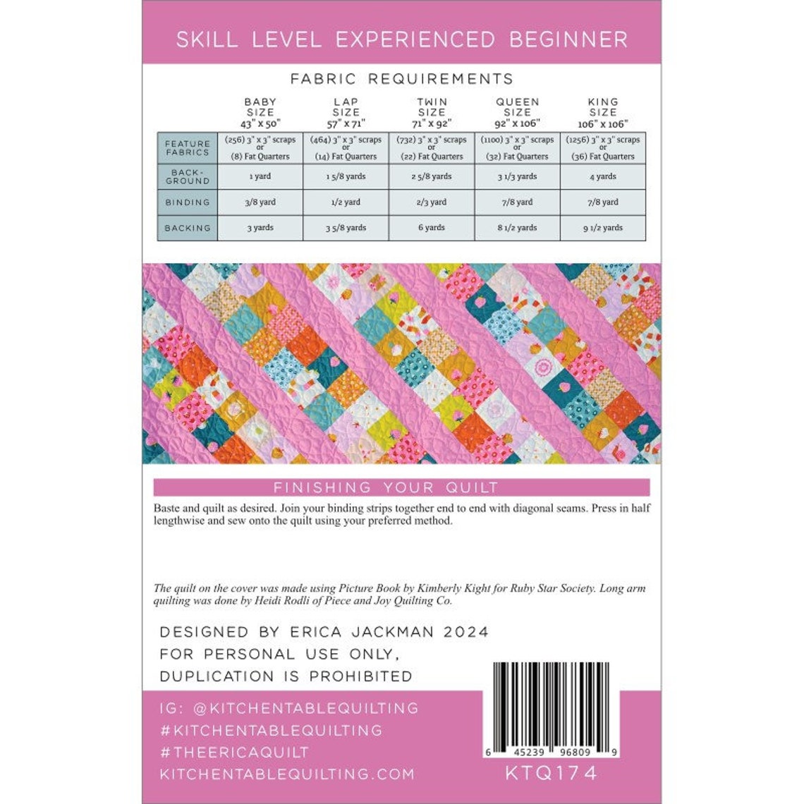 The Erica Quilt Quilting Pattern - Etsy