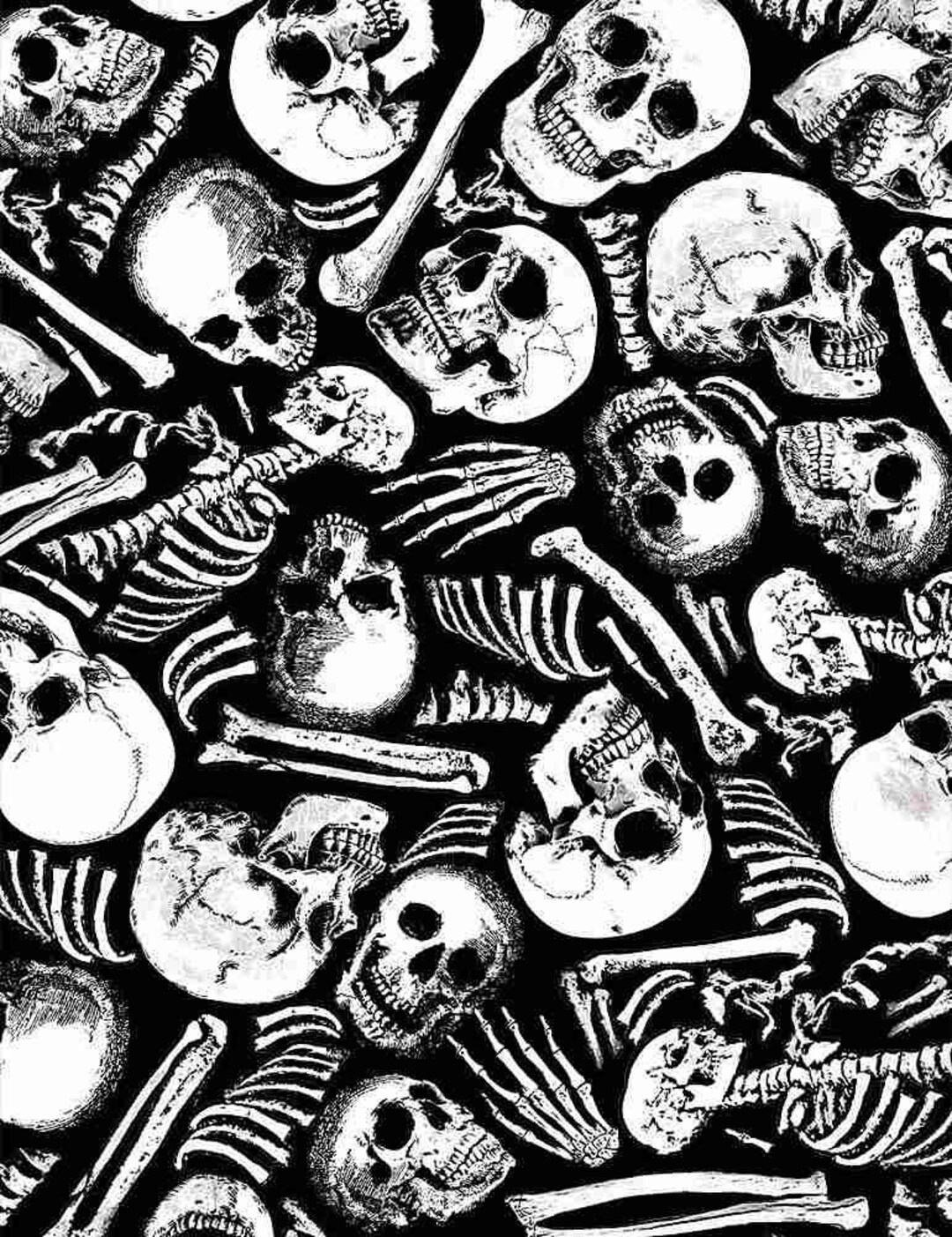 Wicked Skeletons - 1 Yard Price! - Continuous Yards Available. - Etsy