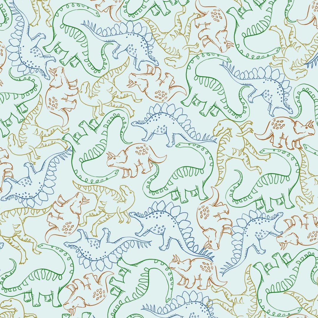 Packed Dinos - 1 Yard Price! - Continuous Yards Available. - Etsy