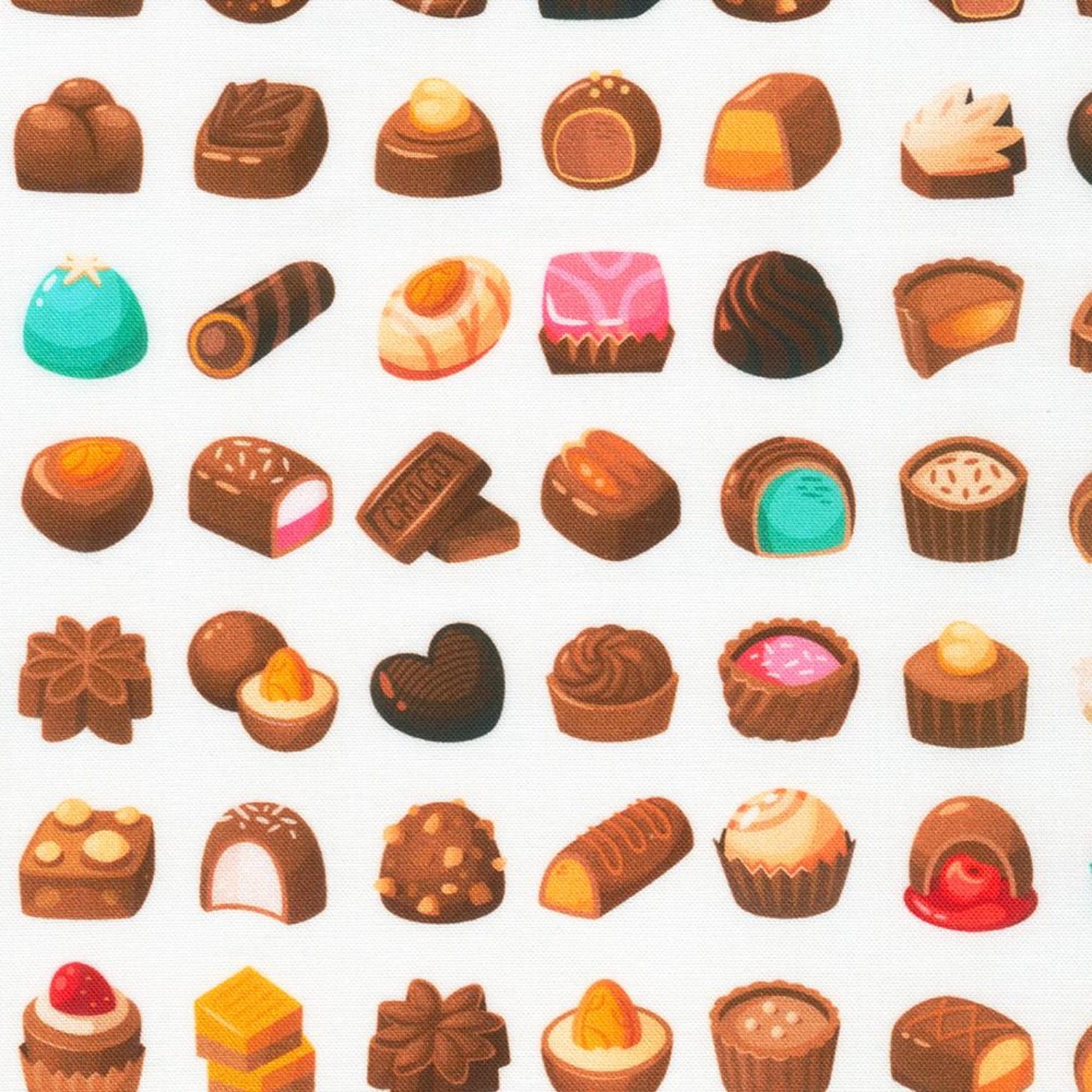 Sweet Tooth Chocolates - 1 Yard Price! - Continuous Yards Available. - Etsy