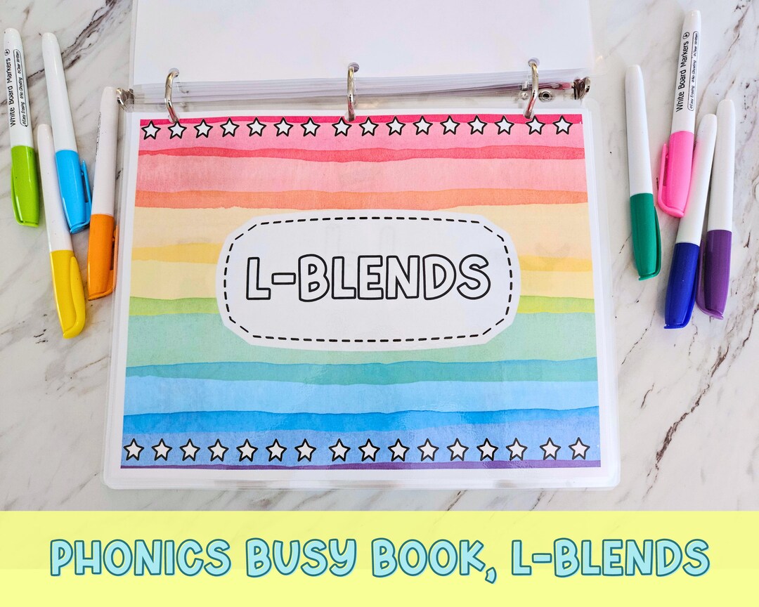 Phonics Busy Book Letter Blends Digraphs Reading Activity Learning ...