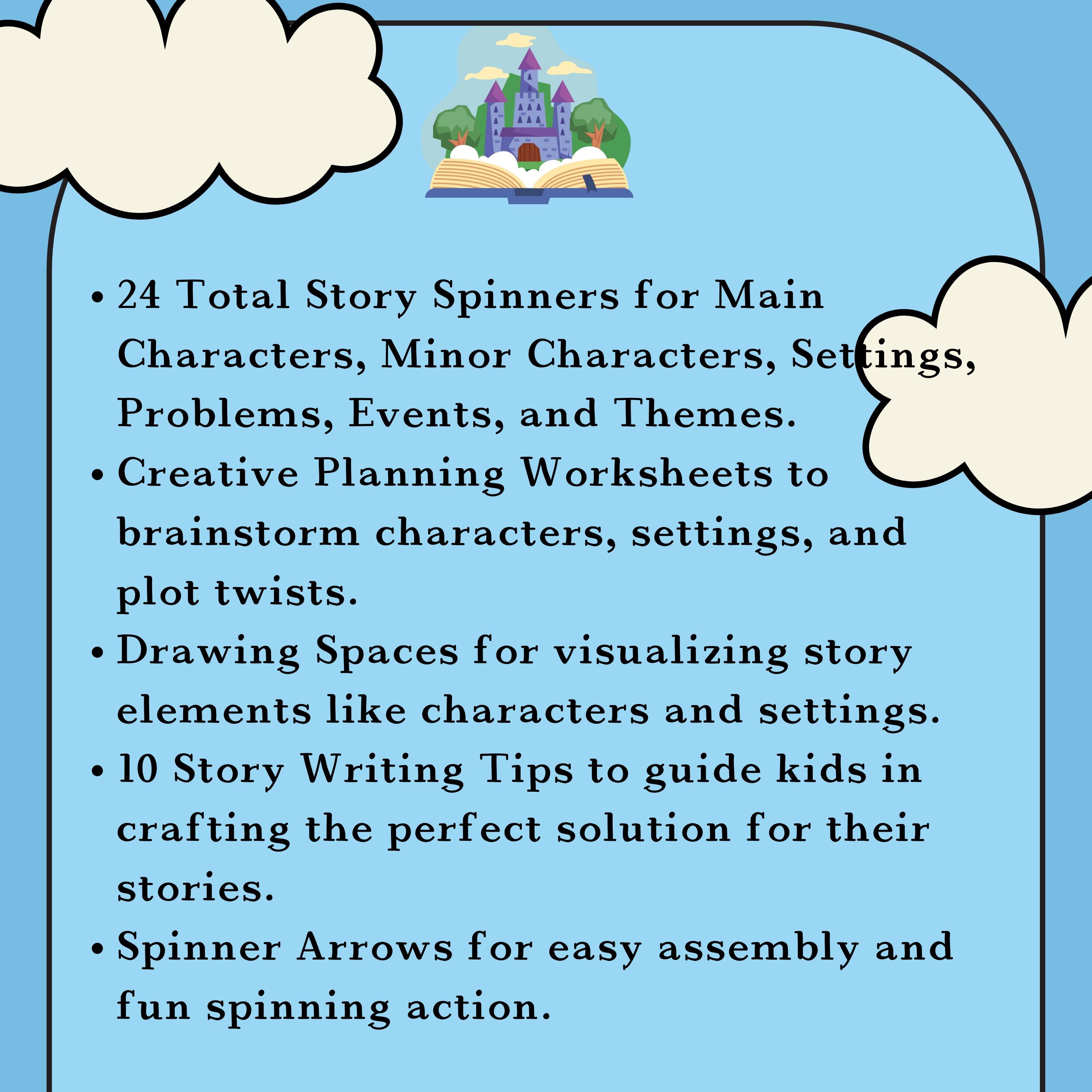 Story Spinners/writing Prompts for Kids/creative Writing Tools ...