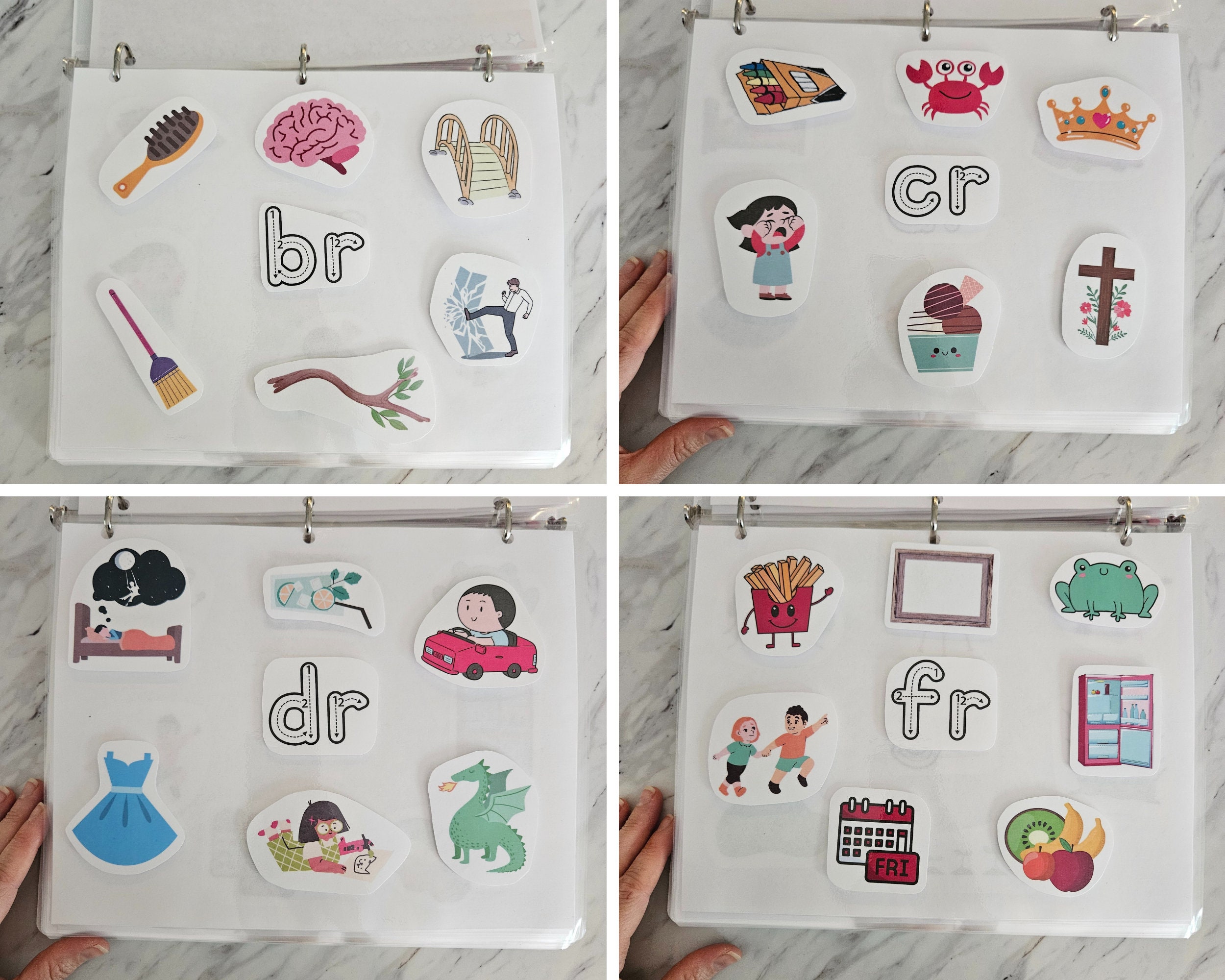 Phonics Busy Book: Letter Blends & Digraphs, Reading Activity (PDF ...