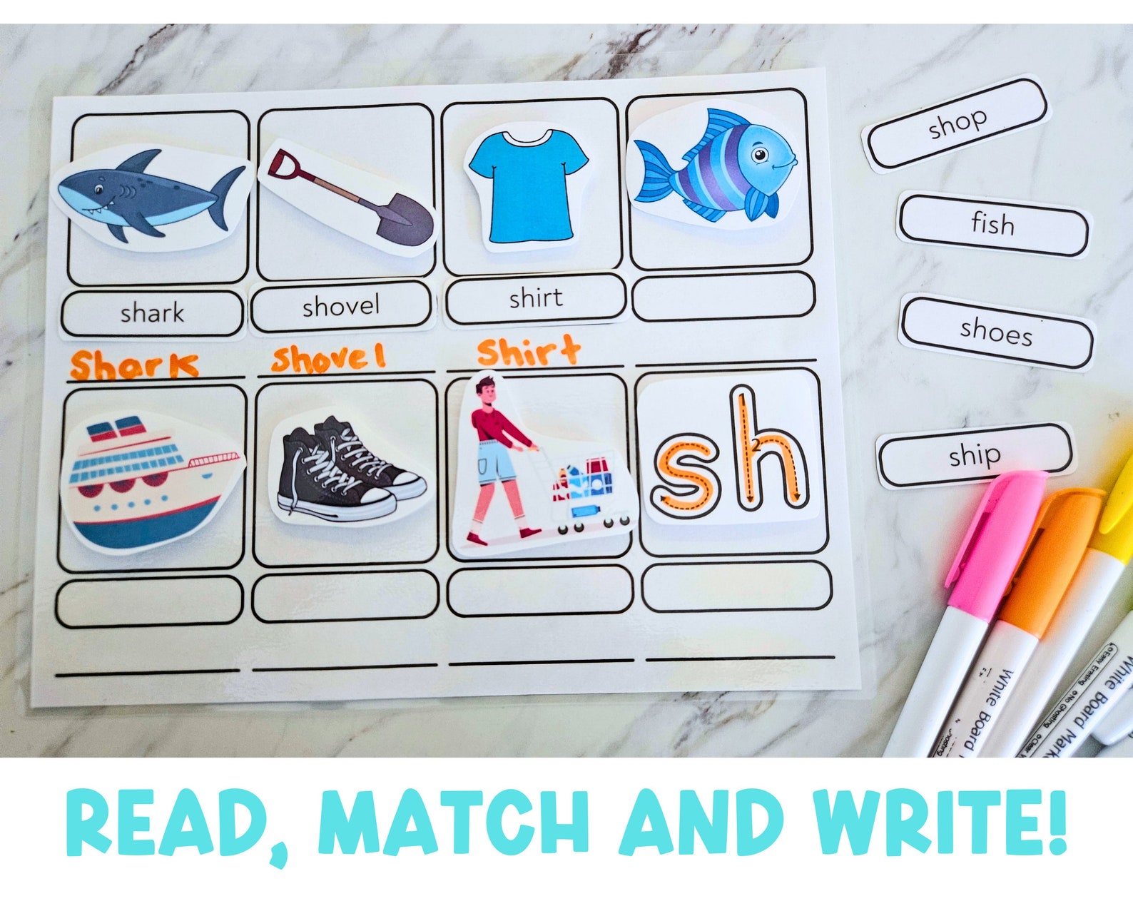 Phonics Busy Book Digraphs Letter Blends Reading Activity Learning ...