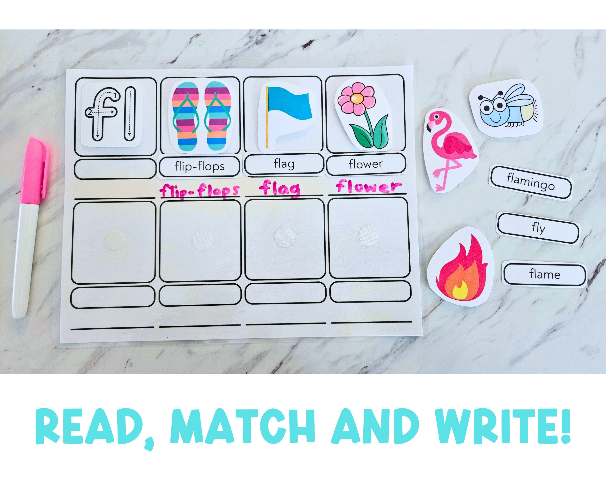 Phonics Busy Book Letter Blends Digraphs Reading Activity Learning ...