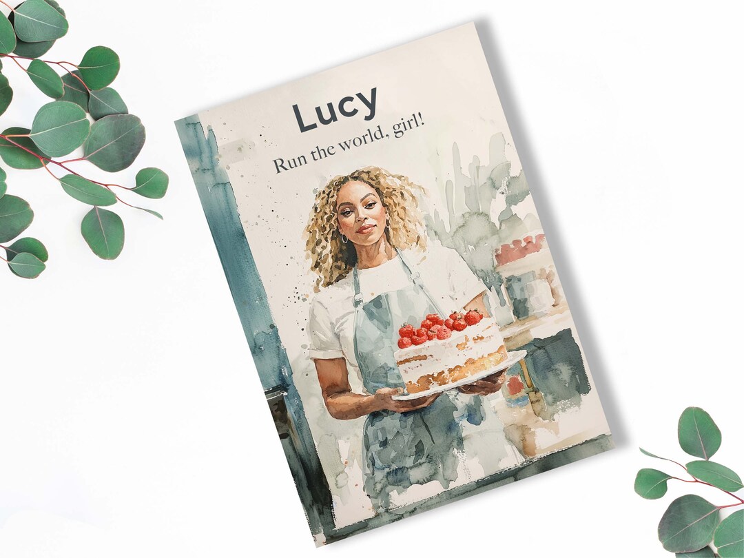 Beyoncé Inspired Birthday Card | Personalised | Celebrity Card | Singer ...