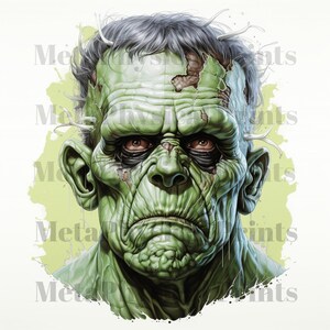 Frankenstein Halloween Clipart Bundle, Halloween Graphics, Digital ...