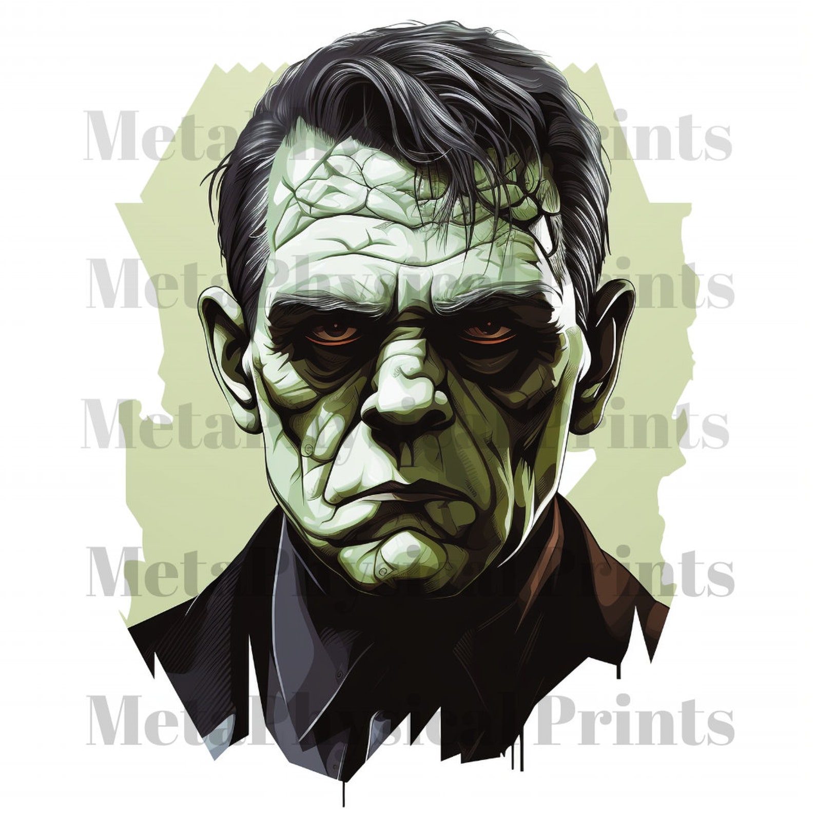 Frankenstein Halloween Clipart Bundle, Halloween Graphics, Digital ...