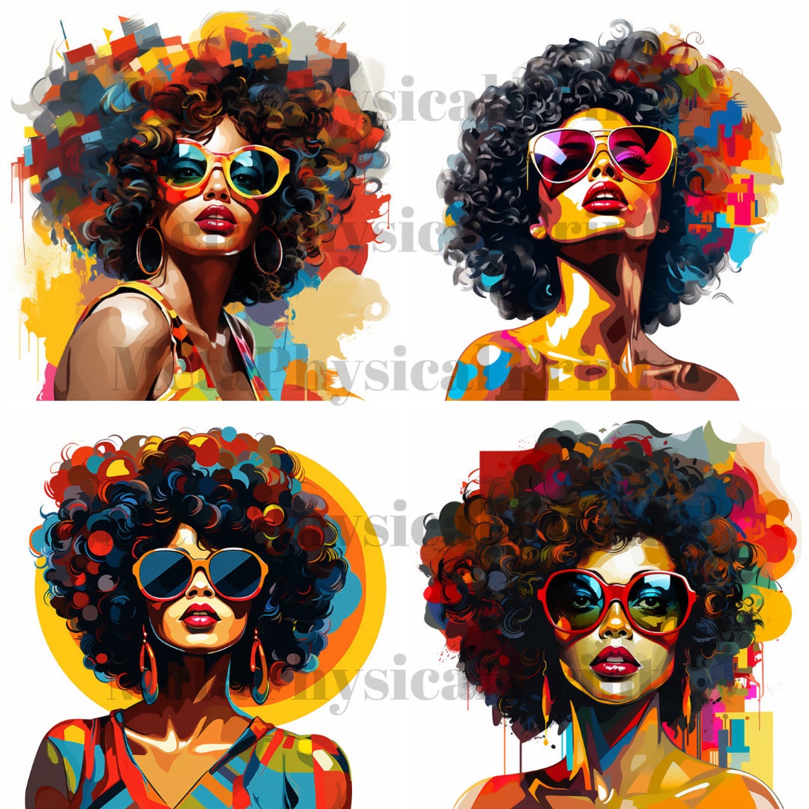 Afro Clipart, Afro Woman PNG, Afro Fashion Clipart, Afro Woman Clipart ...