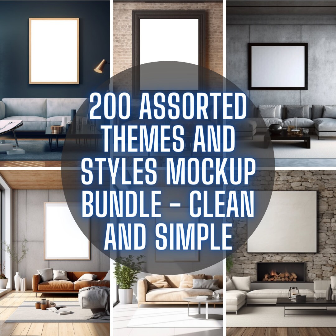 Modern Mockup Value Bundle, Clean Simple Luxe Designs, Assorted Themes ...
