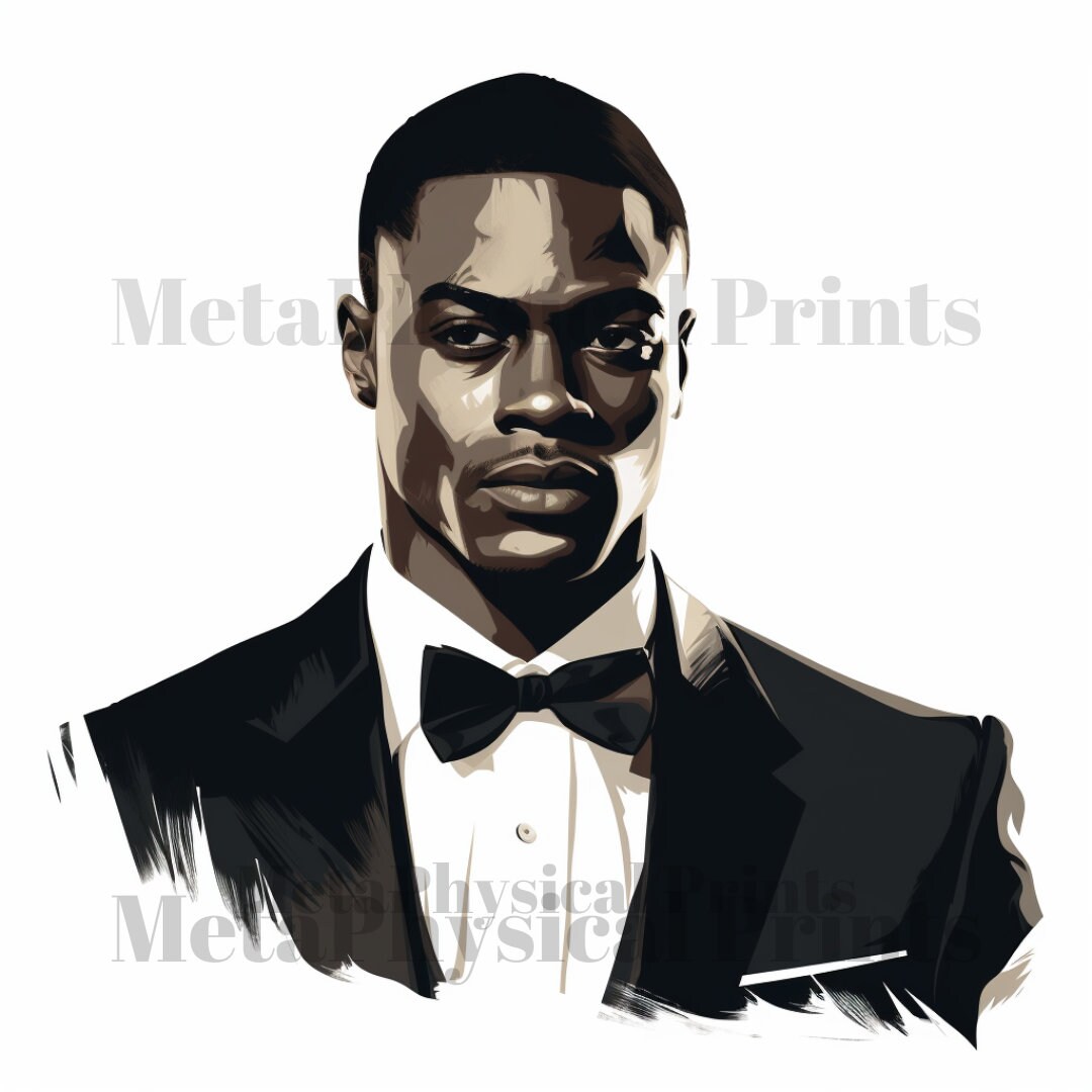 Black Excellence Clipart Bundle, Black Man Boy Wearing Suit Clipart ...