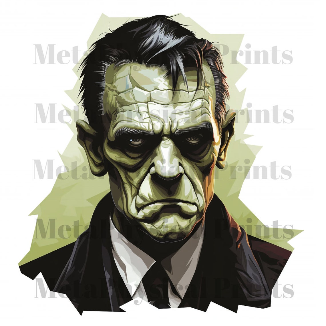 Frankenstein Halloween Clipart Bundle Halloween Graphics - Etsy