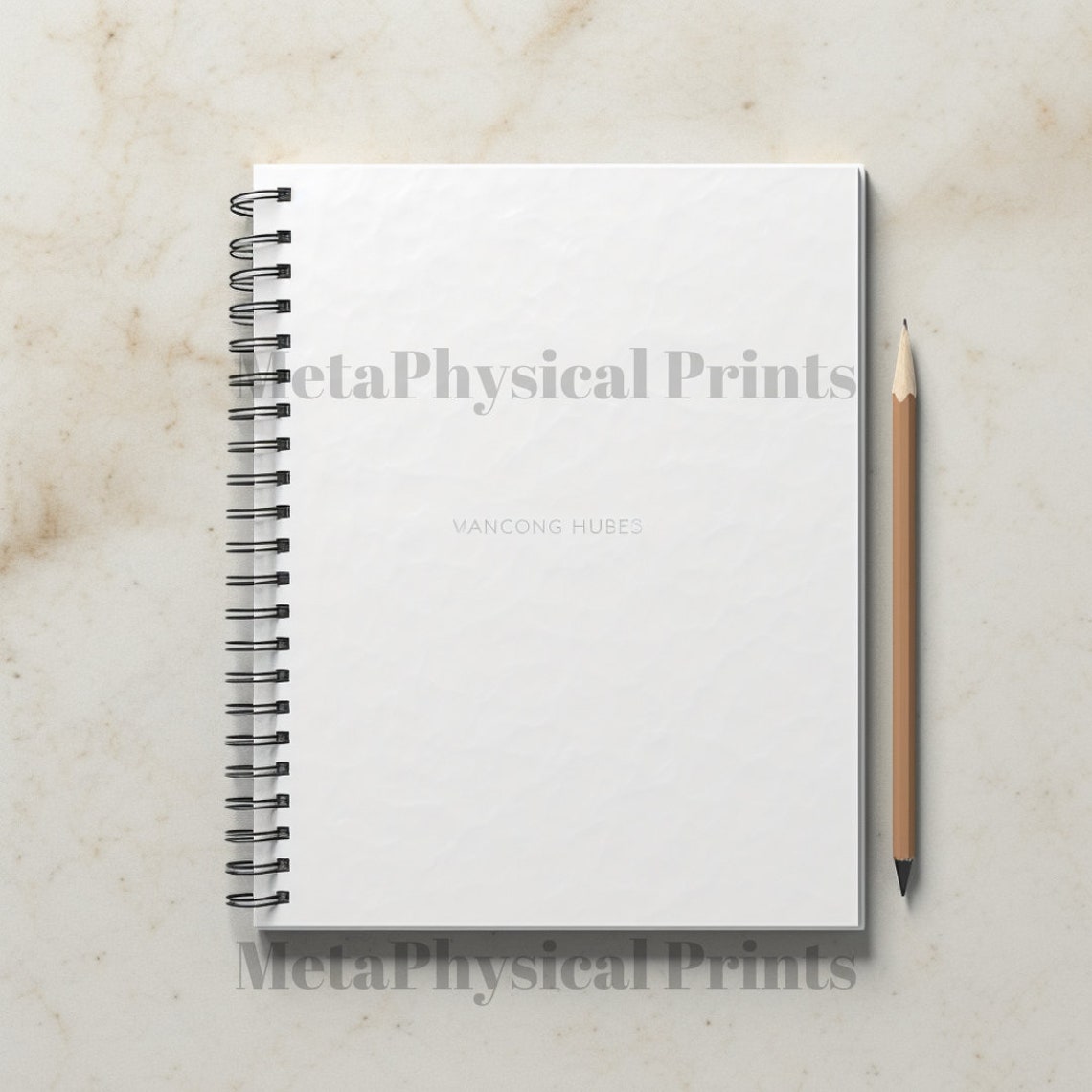 Spiral Bound Notebook Mockup Bundle, Blank Canvas Notepad Cover ...