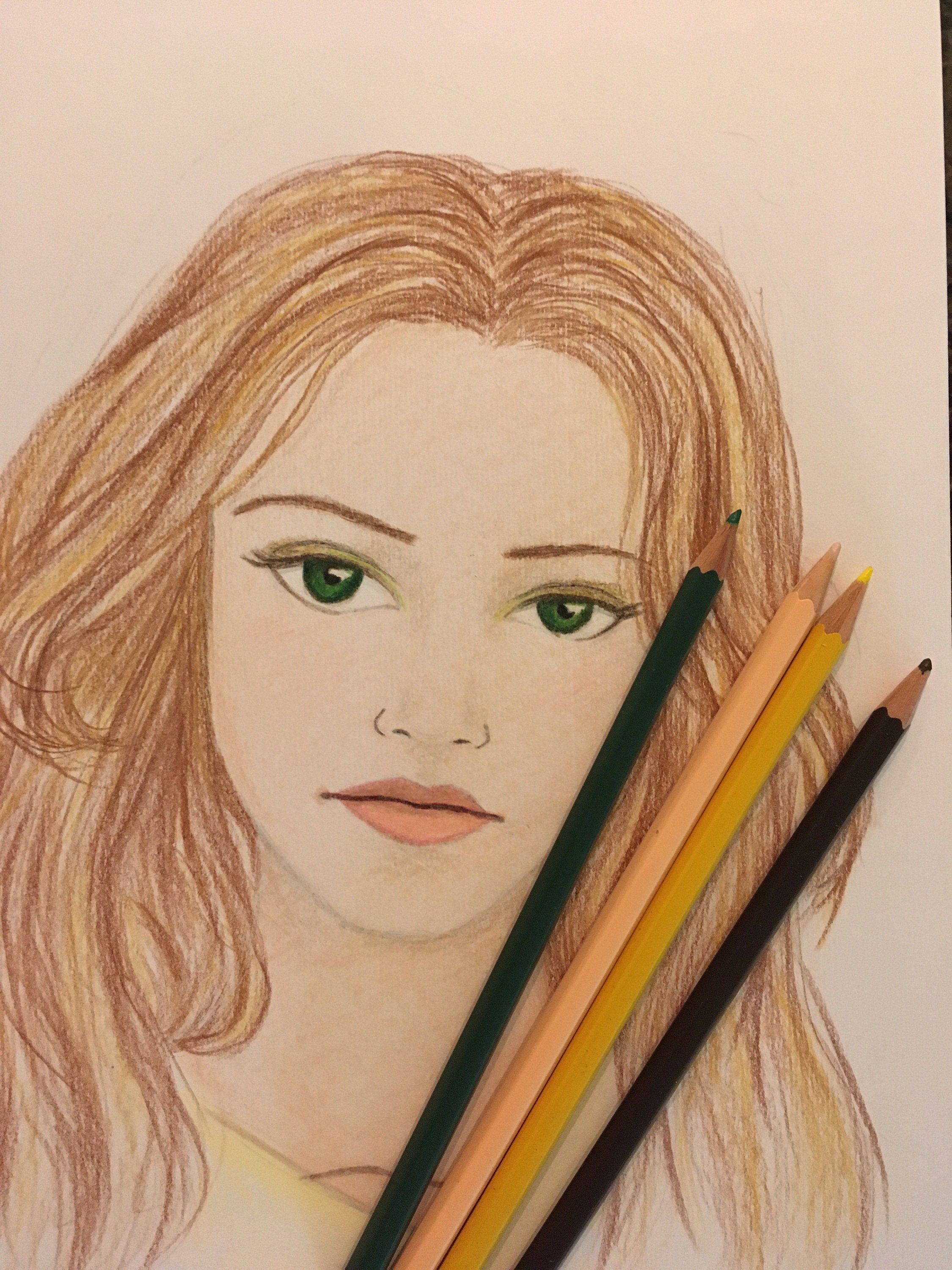 Personalized Cartoon Portrait Cartoon Me Original Custom Colored Pencil Drawing Handmade T