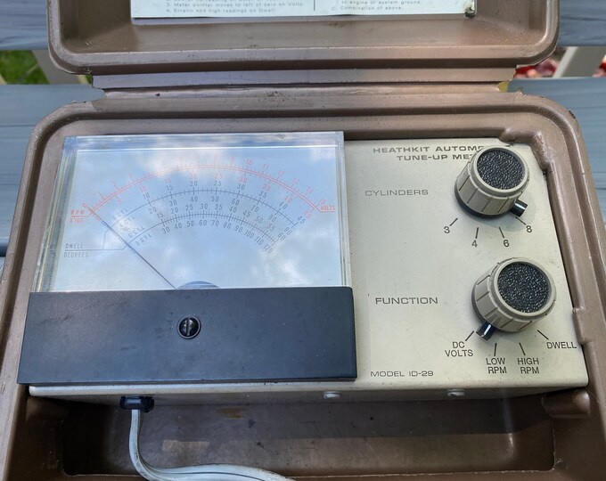 Heathkit Automotive Tune-up Meter, Vintage Meter, Model ID 29, 1960s ...