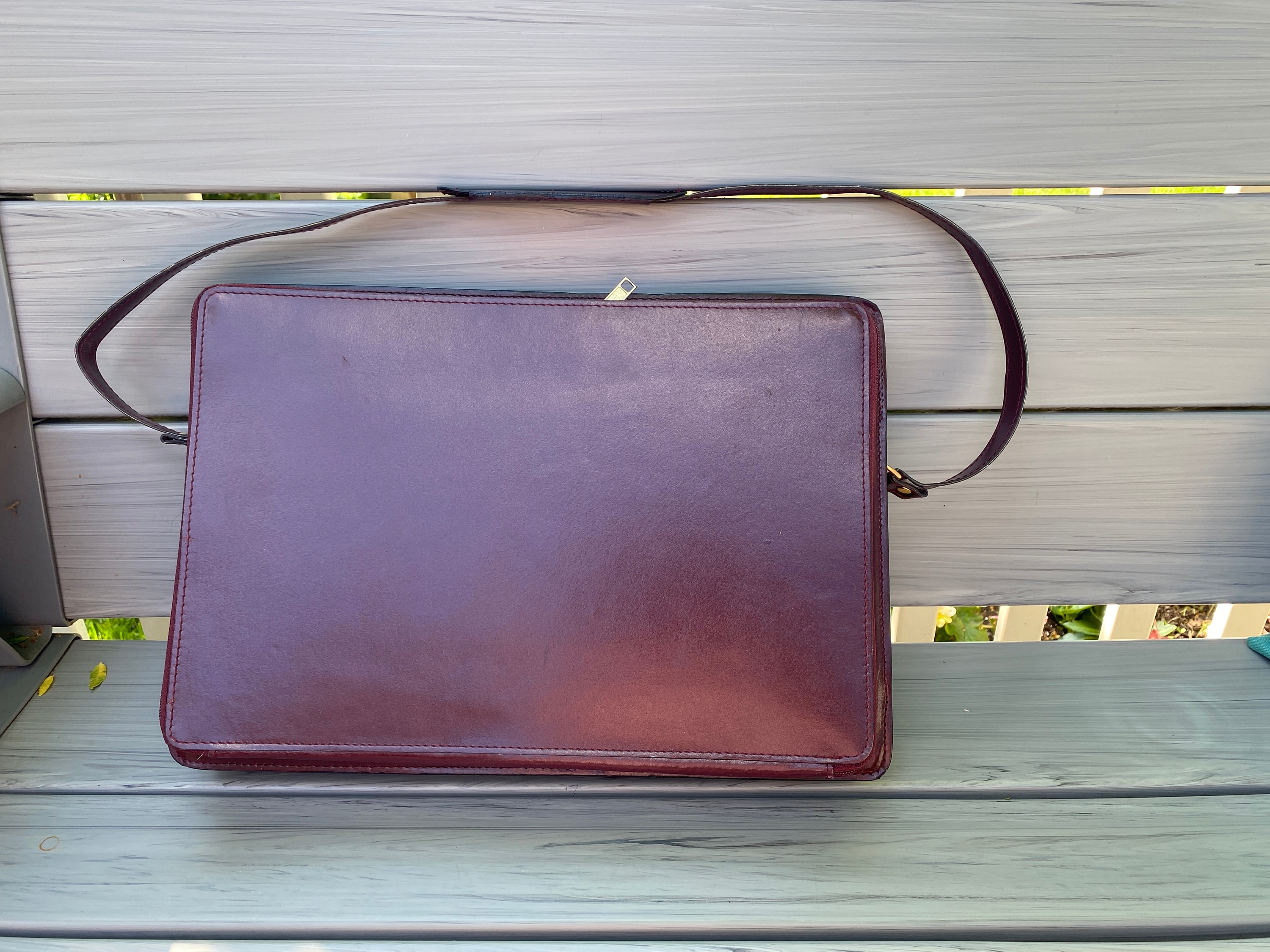 American Tourister Briefcase, Vintage Briefcase, Burgundy Leather ...