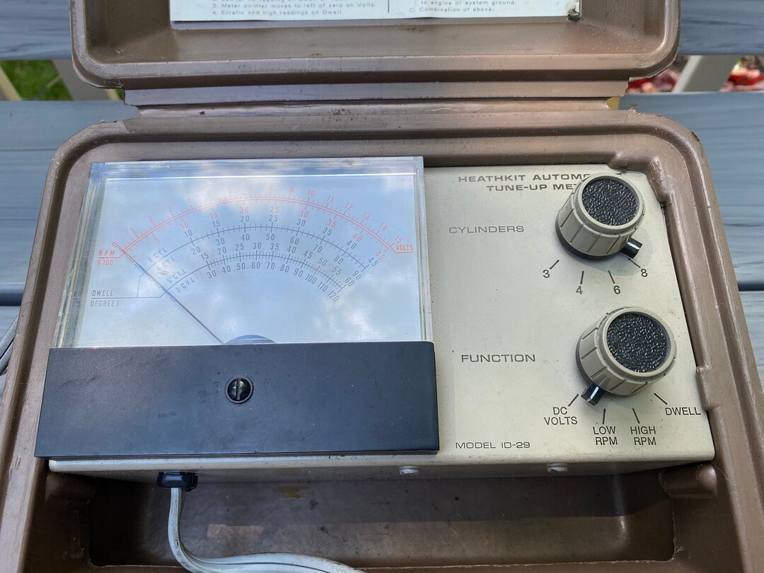 Heathkit Automotive Tune-up Meter, Vintage Meter, Model ID 29, 1960s ...