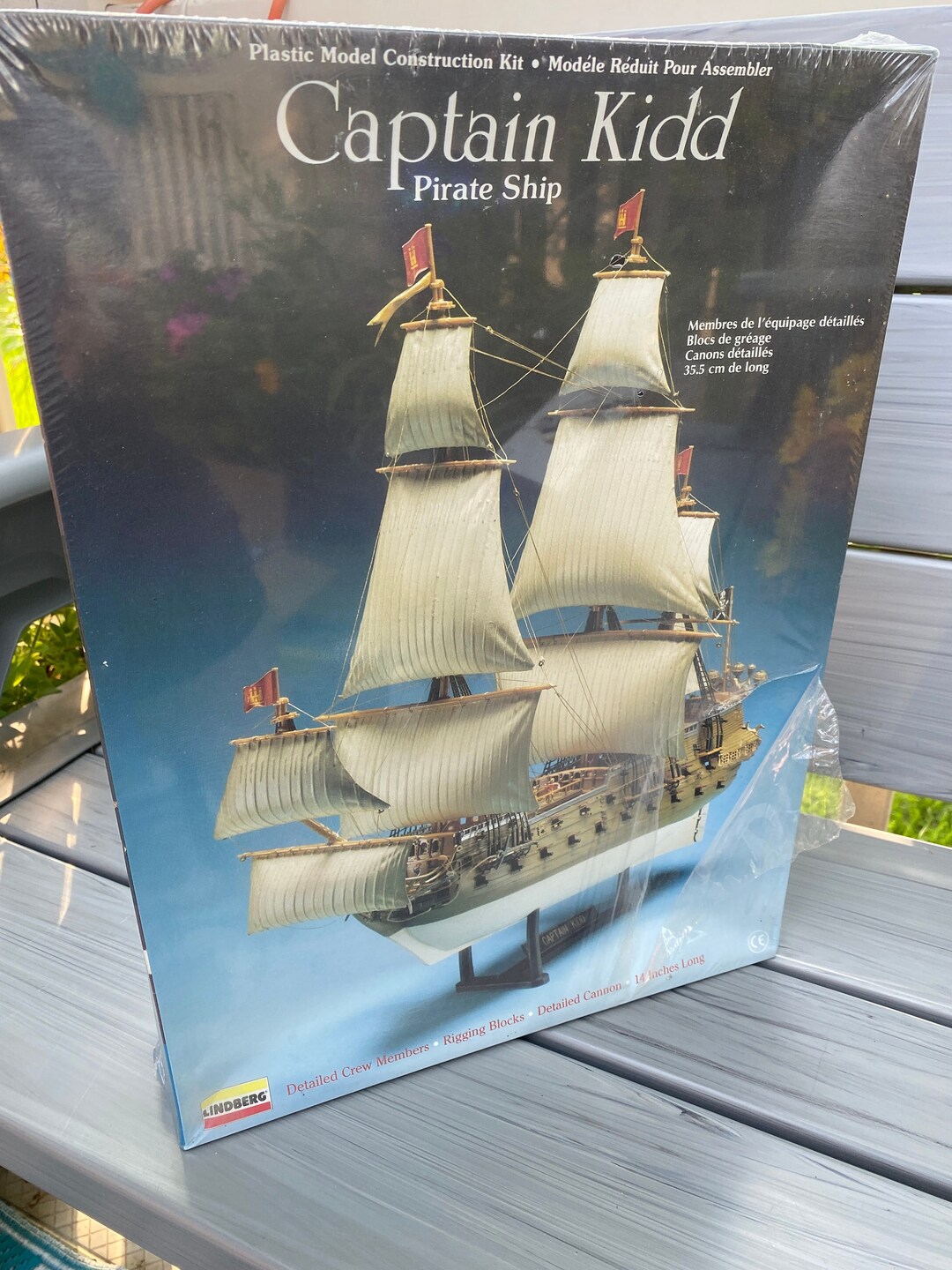 Vintage Lindberg Model Kit, Captain Kidd Pirate Ship Model, Pirate ...