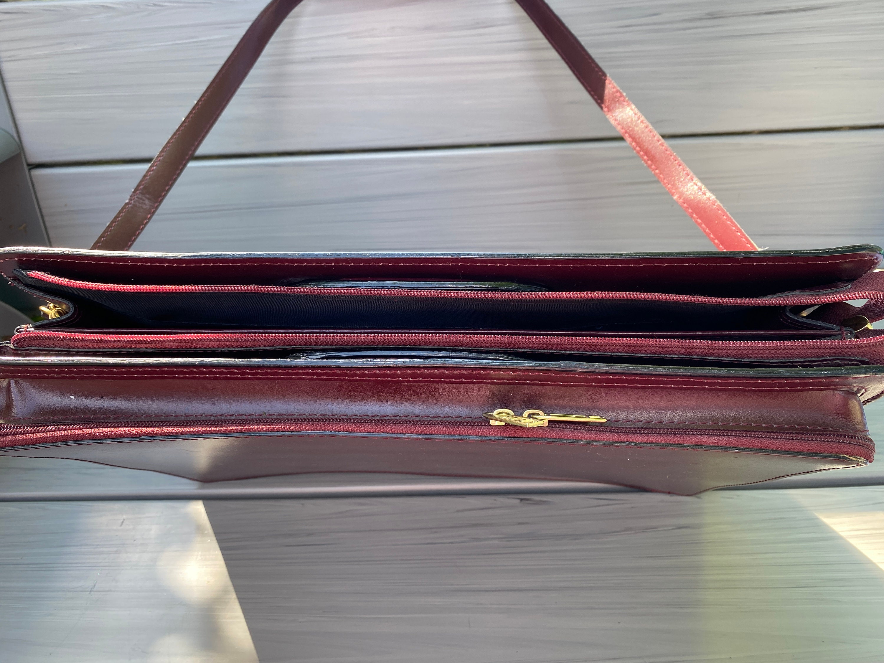 American Tourister Briefcase, Vintage Briefcase, Burgundy Leather ...