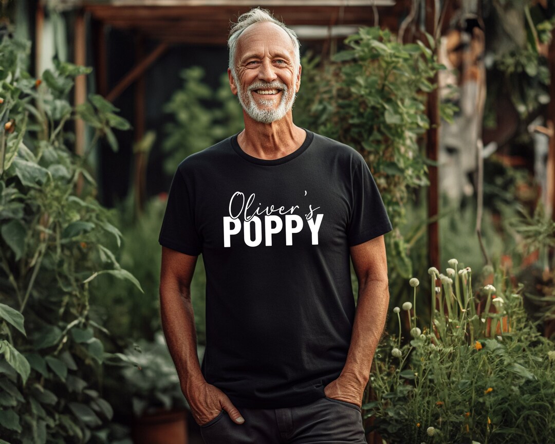 Custom Poppy Shirt, Personalized Fathers Day Shirt, Gift for Husband ...