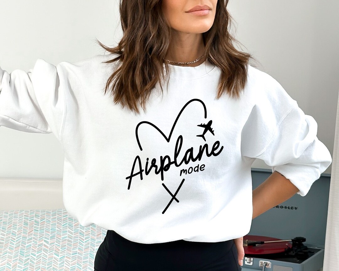 Airplane Mode Sweatshirt, Airplane Shirt, Travel Sweater, Gift for ...